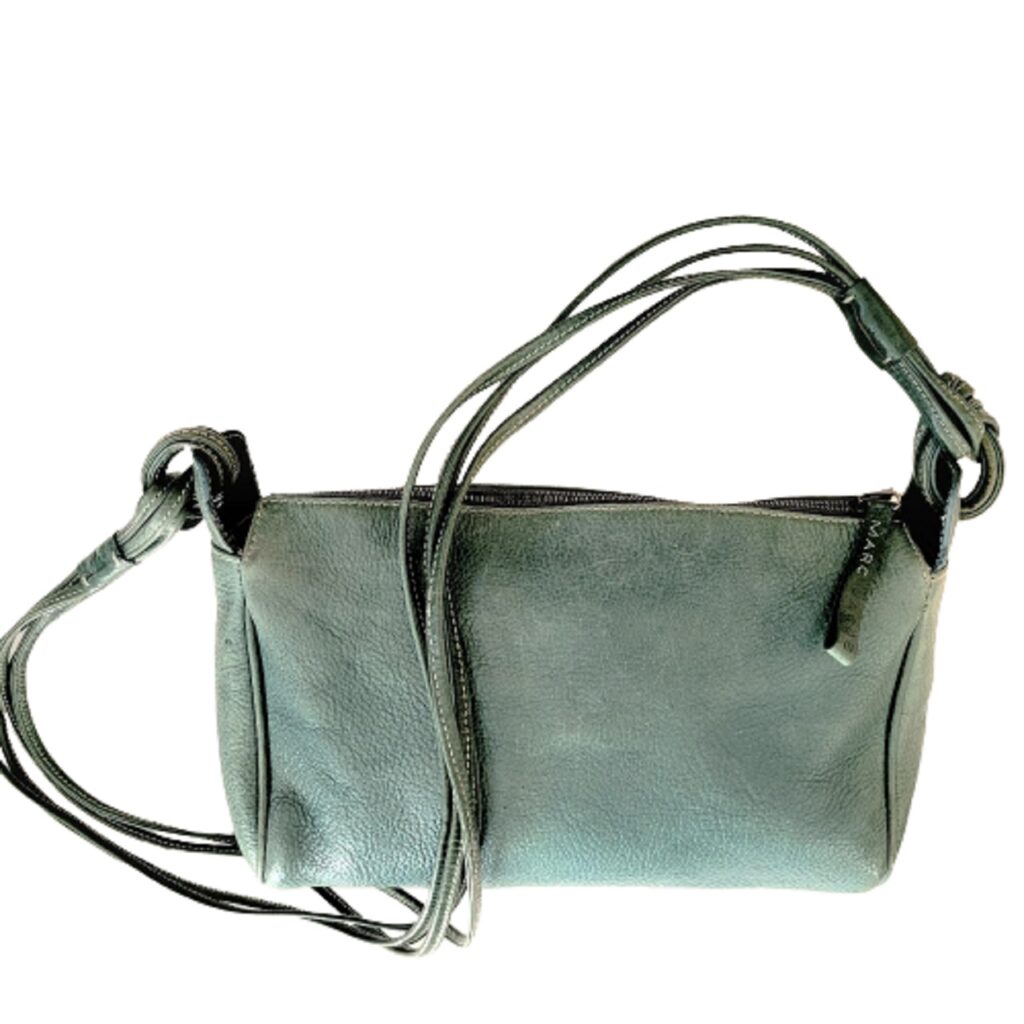 Marc Jacobs Leather Teal Green Shoulder Bag Vintage Purse - Momentum ...